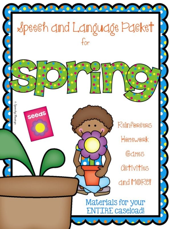 Spring Themed Speech and Language Packet.