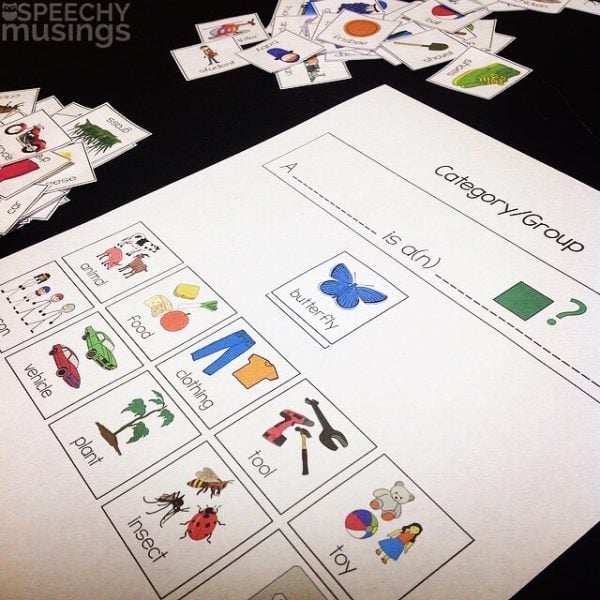 Categories, Describing, & More: Speech Therapy | Speechy Musings