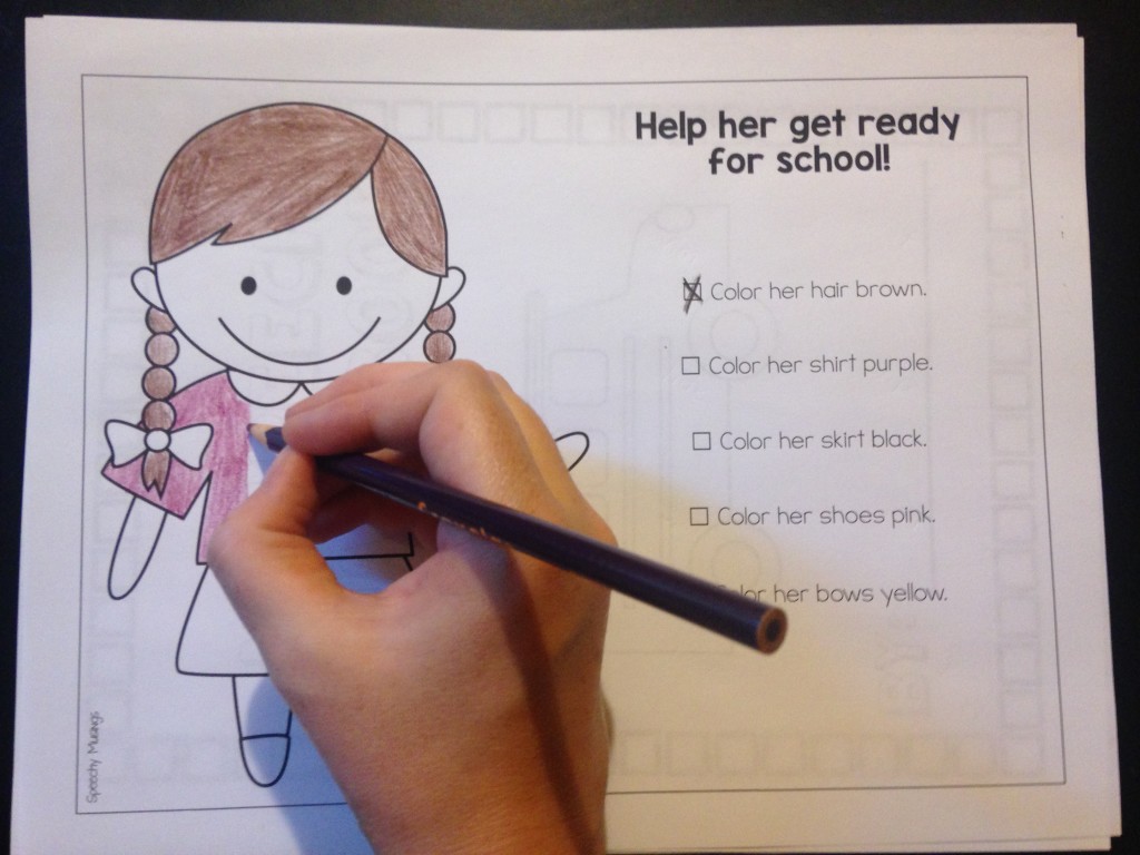 Back to School Speech and Language Therapy Packet.