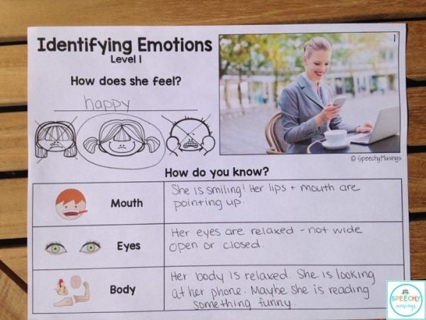 Identifying Emotions Packet.