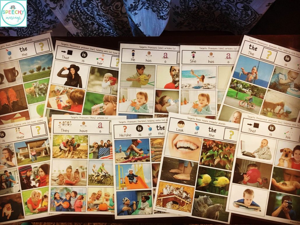 Grammar Picture Pages and Worksheets.