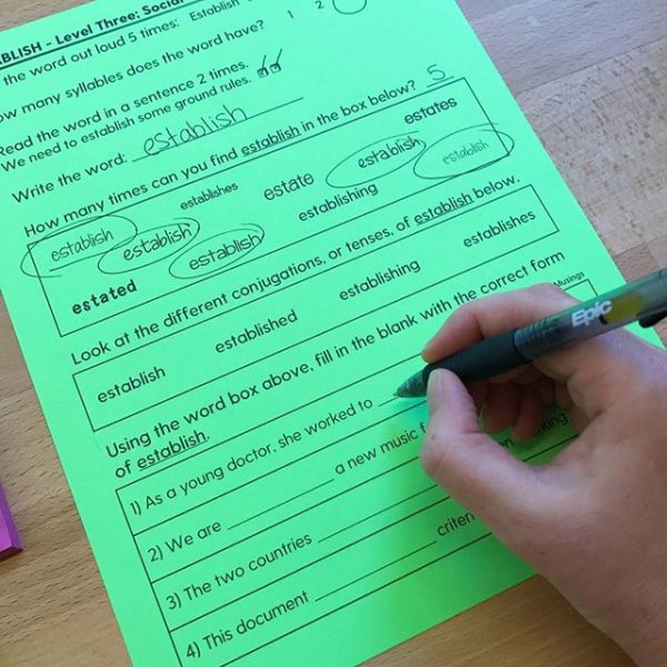 Teaching Upper Level Vocabulary Strategies | Speechy Musings