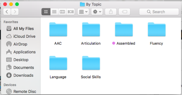 How To Organize Digital Speech Therapy Materials.