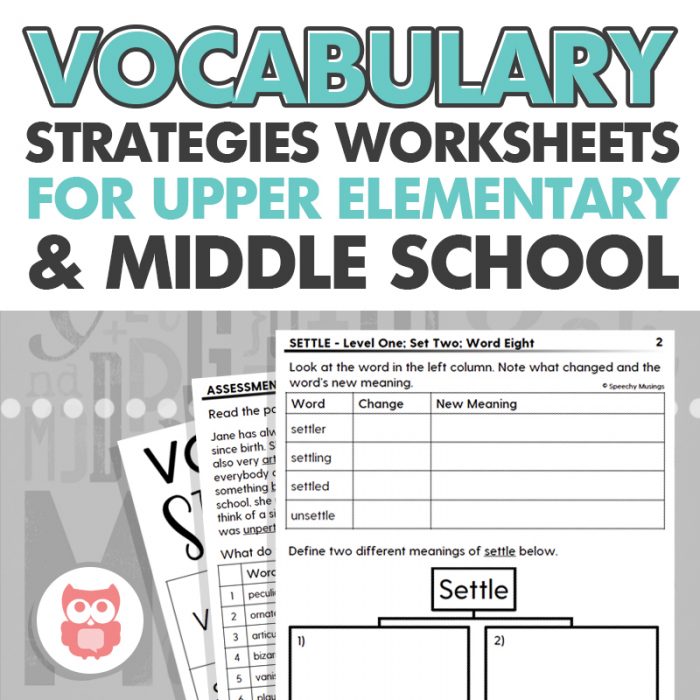 Teaching Upper Level Vocabulary Strategies | Speechy Musings