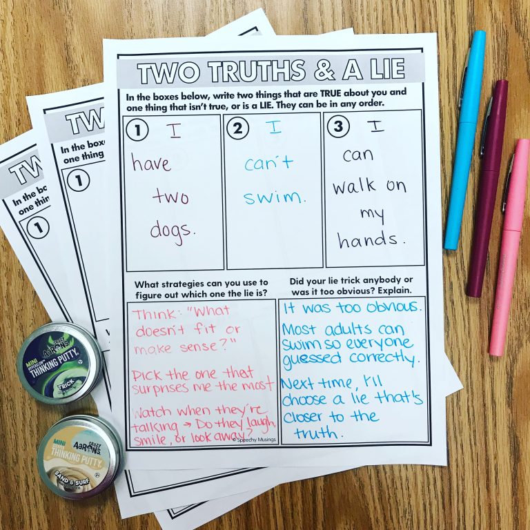 Two Truths And A Lie Game With FREE Printable Speechy Musings Two Truths And A Lie Game With FREE Printable Speechy Musings