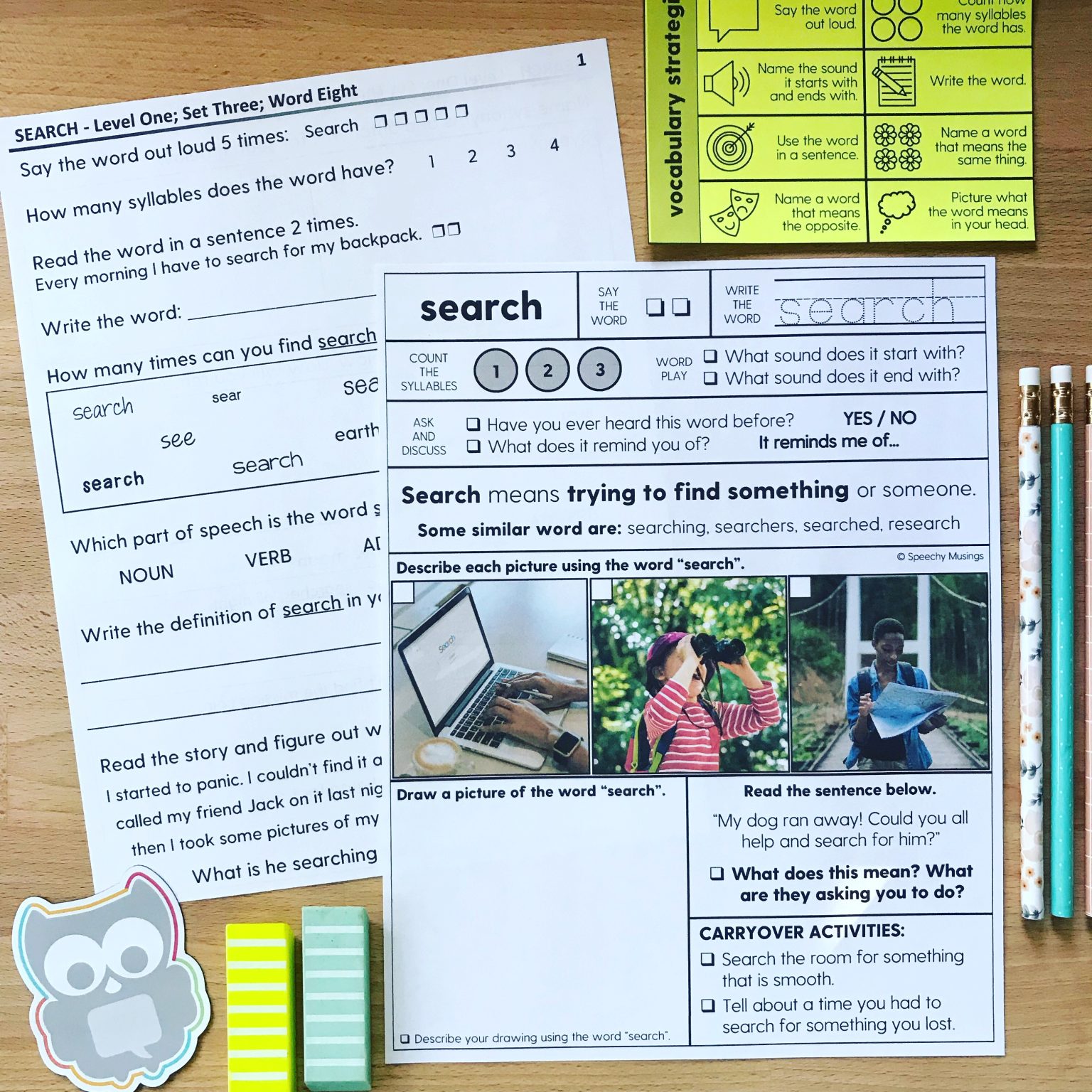 Vocabulary Activities, Goals, and EBP | Speechy Musings