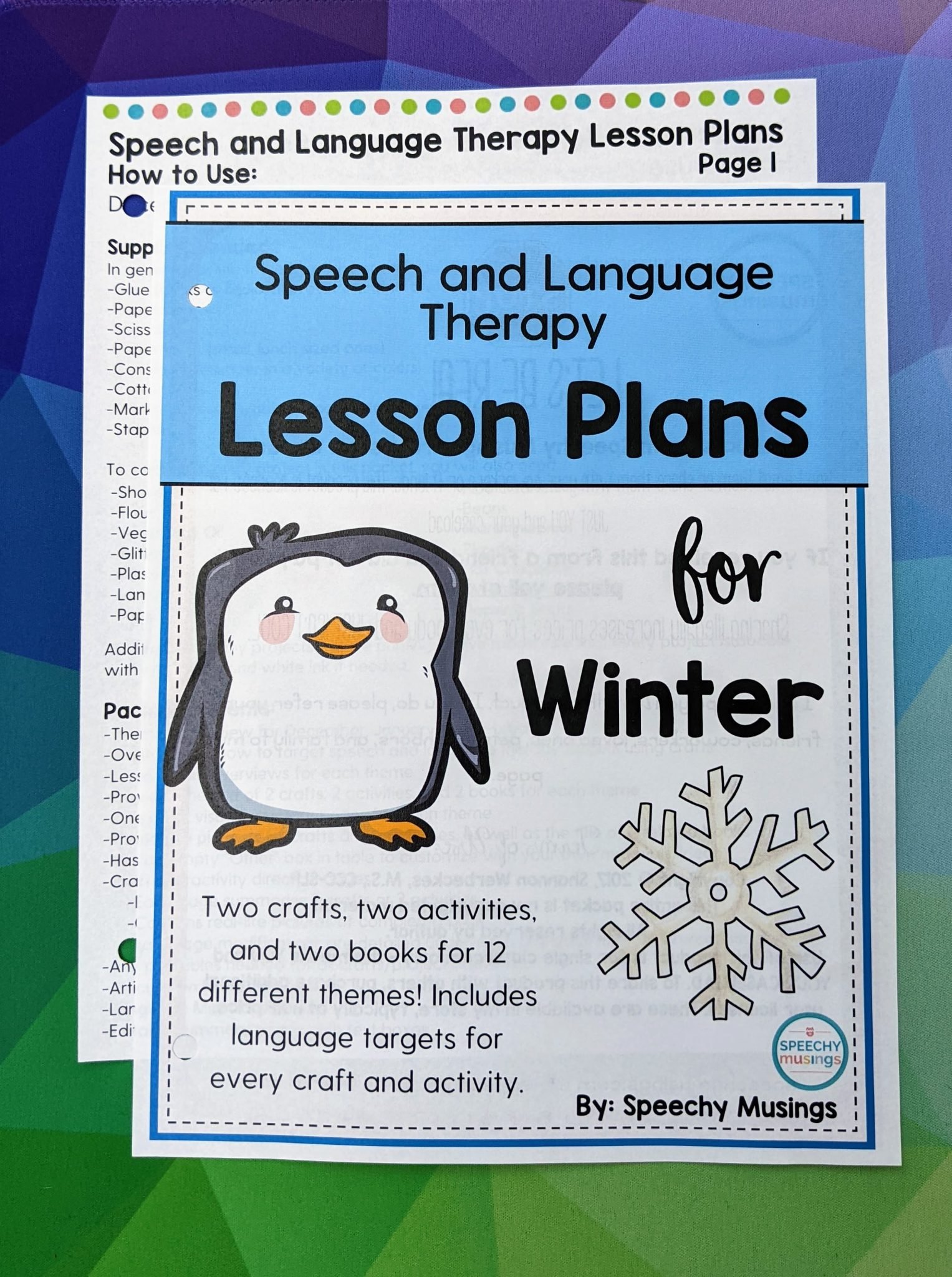 12 Themes for Winter Speech Therapy Activities | Speechy Musings
