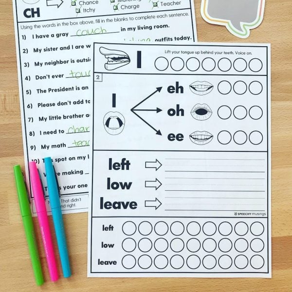 F & V: Words, Lists, Materials & Everything You Need!| Speechy Musings