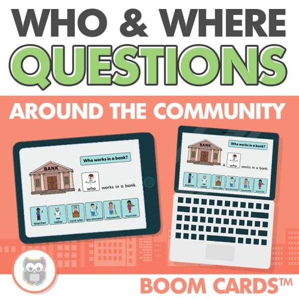 WH Questions Interactive Book Version 2 | Speechy Musings