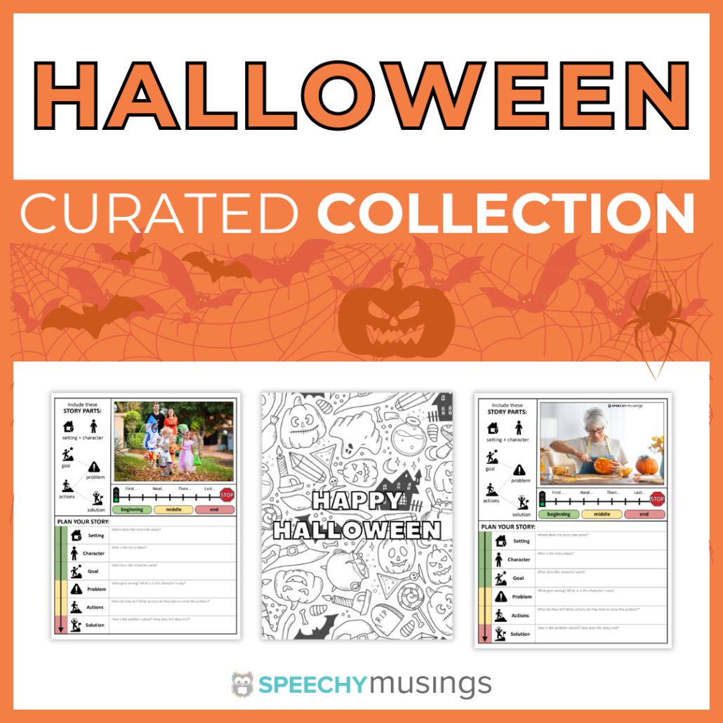 Halloween | Themed Language Unit | Speech Language Therapy.