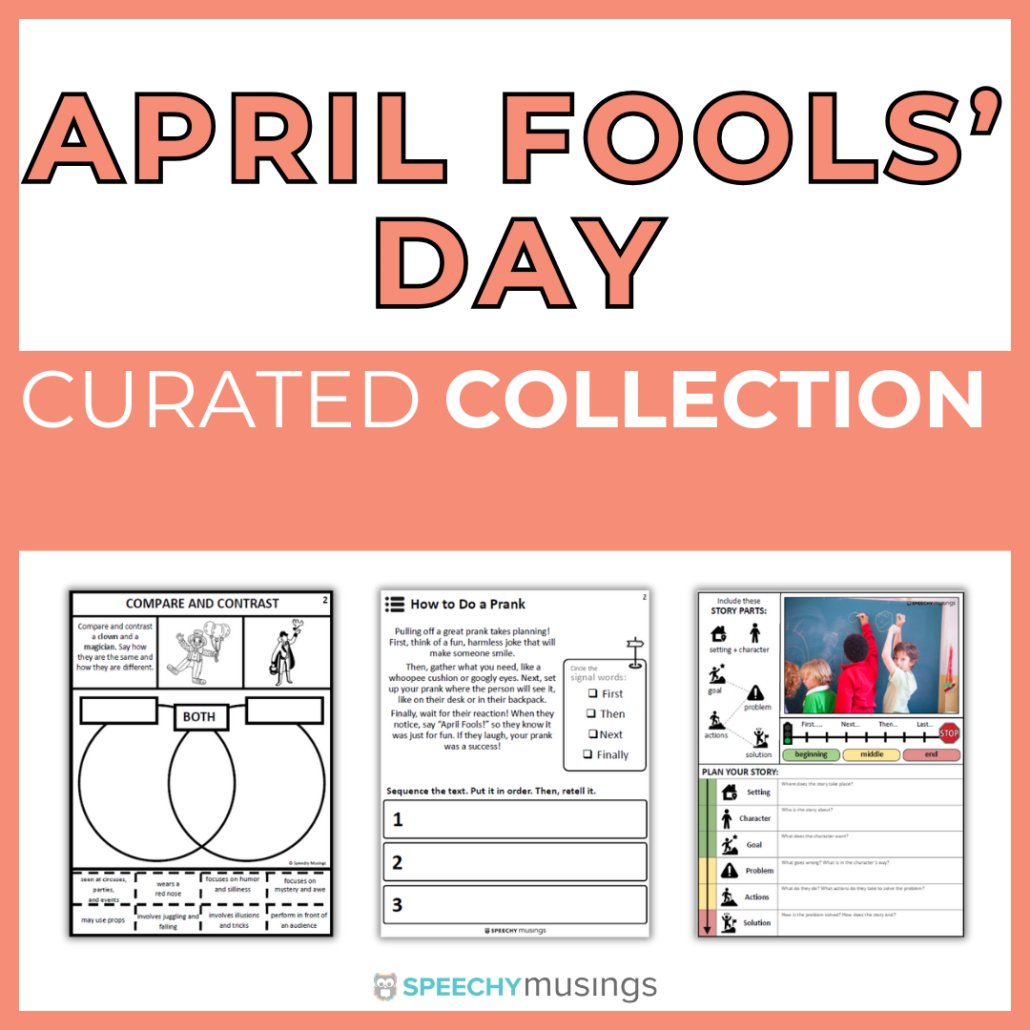 April Fools' Day | Themed Language Bundles | Speech Therapy Activities.